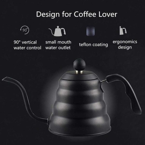 One Two Cups Teko Kopi Leher Angsa Gooseneck Pour Over Drip Kettle ...