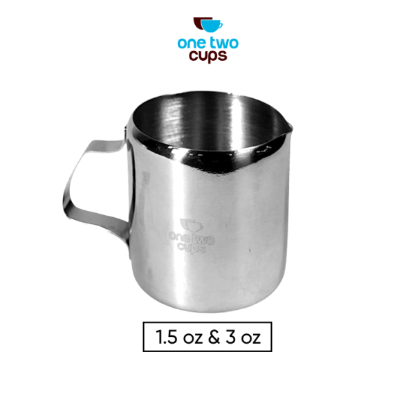 One Two Cups Gelas Milk Jug Kopi Espresso Latte Art Stainless Steel ...