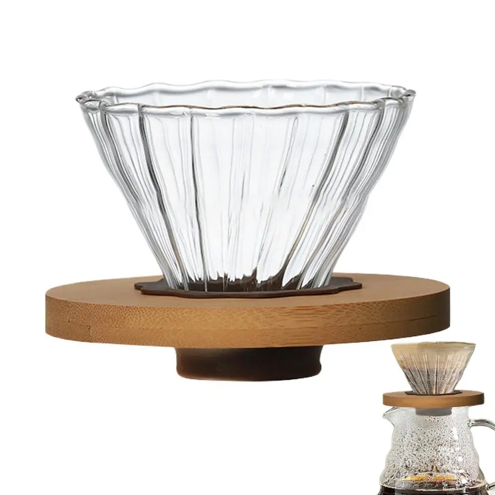 One Two Cups V60 Coffee Dripper Kaca Alat Seduh Kopi Manual 1-4 Cup ...