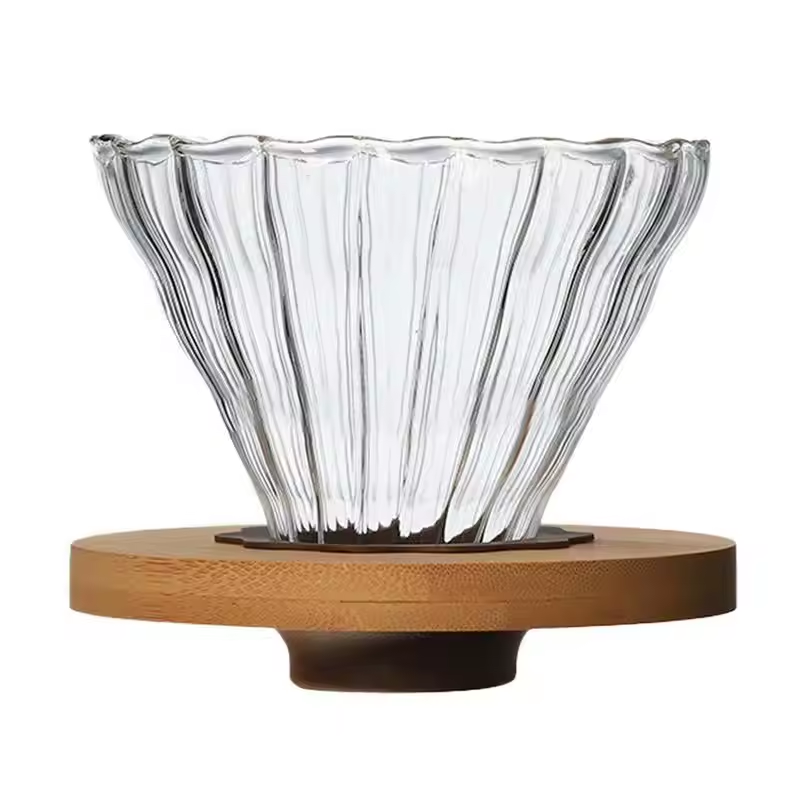 One Two Cups V60 Coffee Dripper Kaca Alat Seduh Kopi Manual 1-4 Cup ...