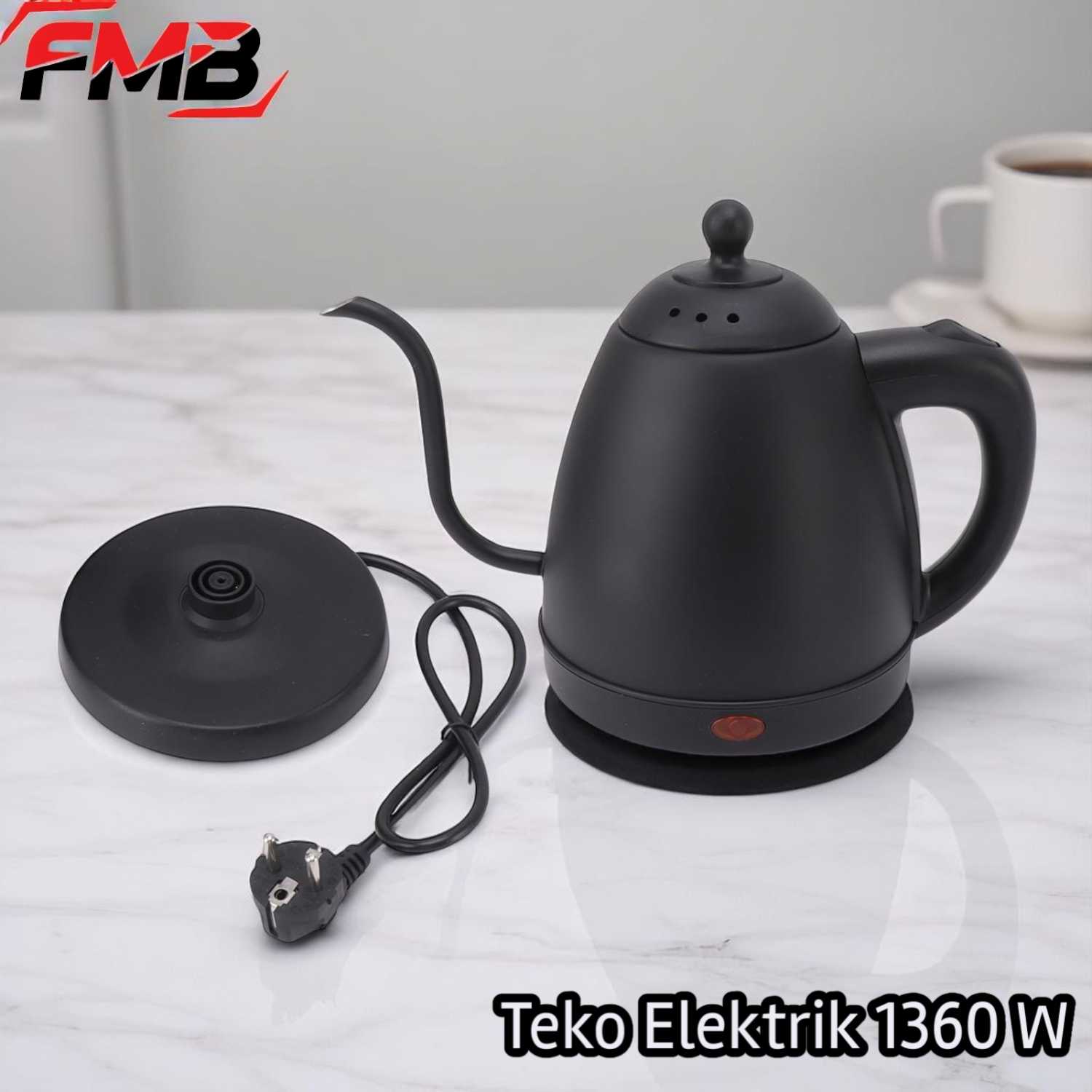 One Two Cups Teko Listrik Kopi Pemanas Air Leher Angsa 1.2L 1360W ...
