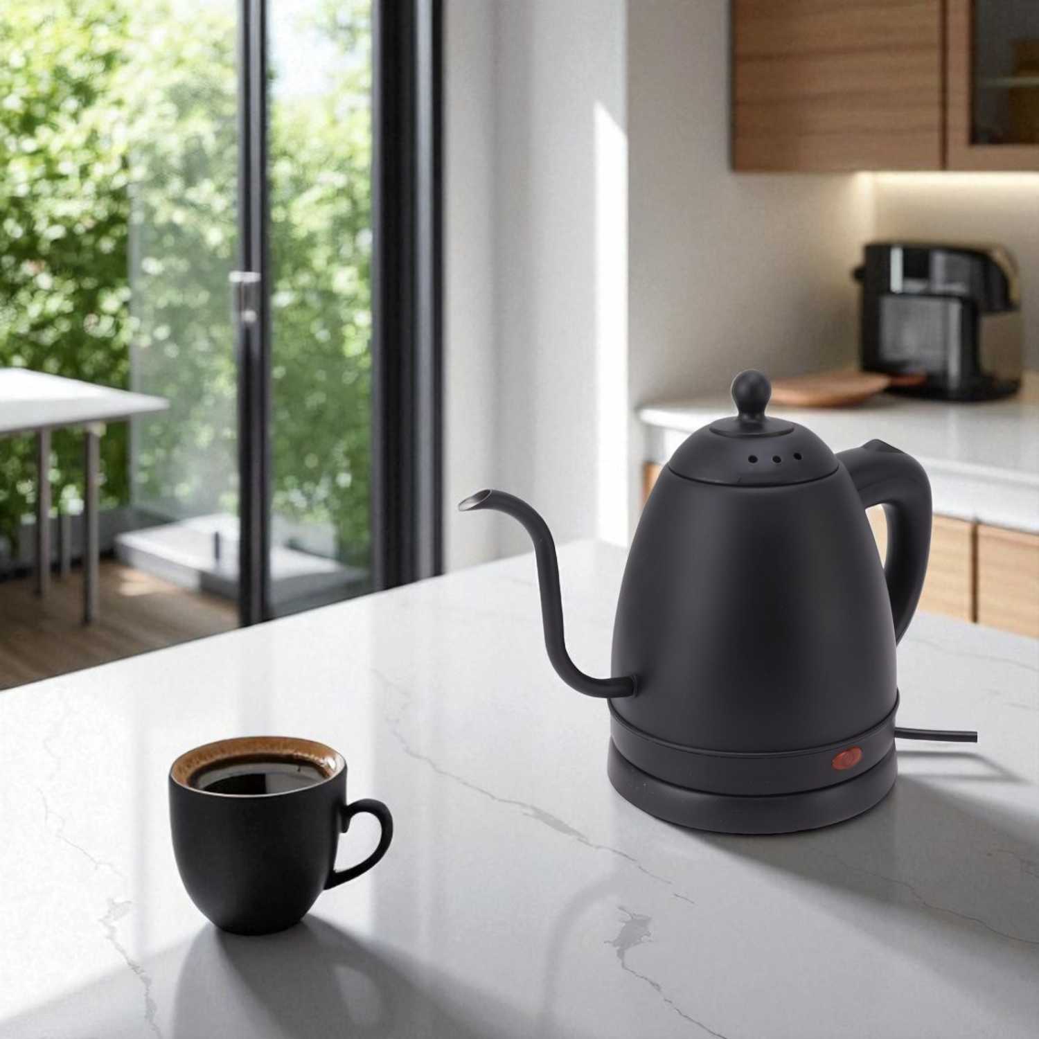 One Two Cups Teko Listrik Kopi Pemanas Air Leher Angsa 1.2L 1360W ...