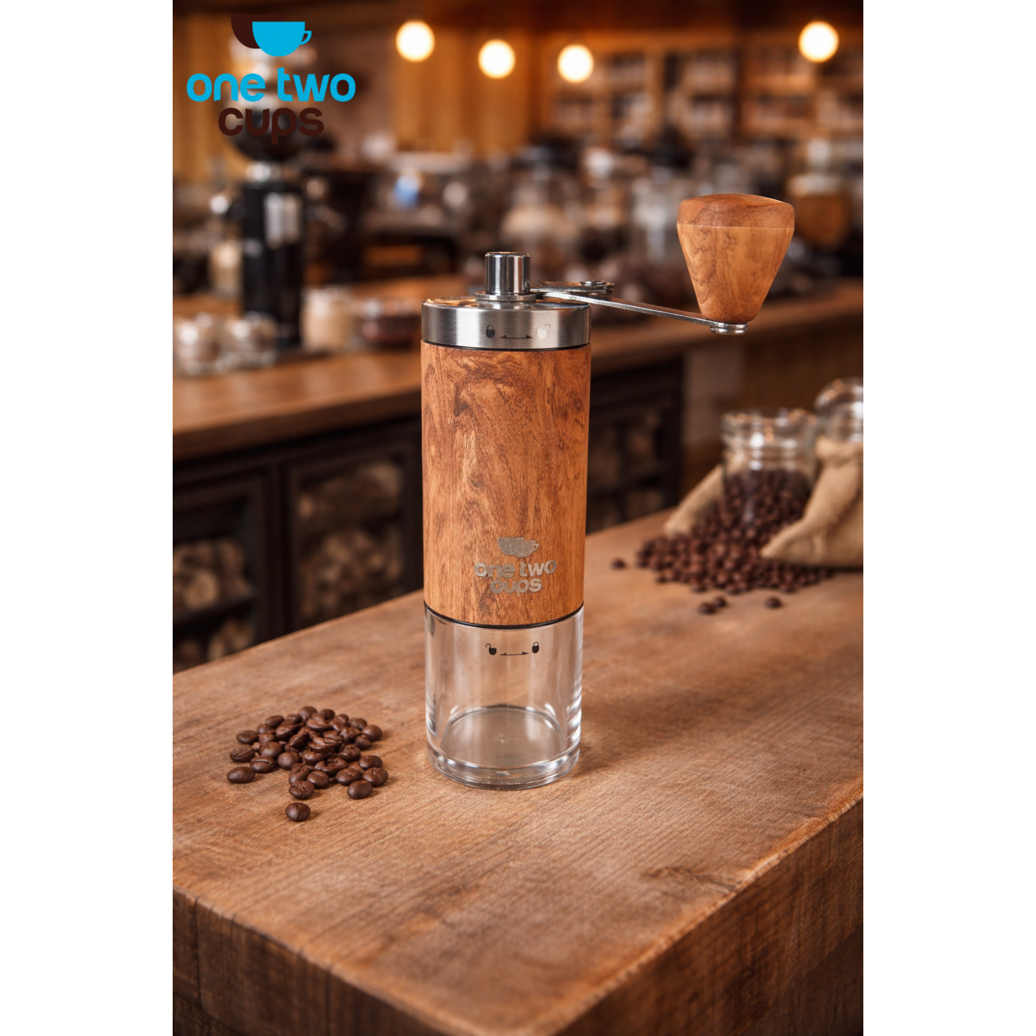 One Two Cups Alat Penggiling Kopi Manual Coffee Grinder Ceramic Core ...