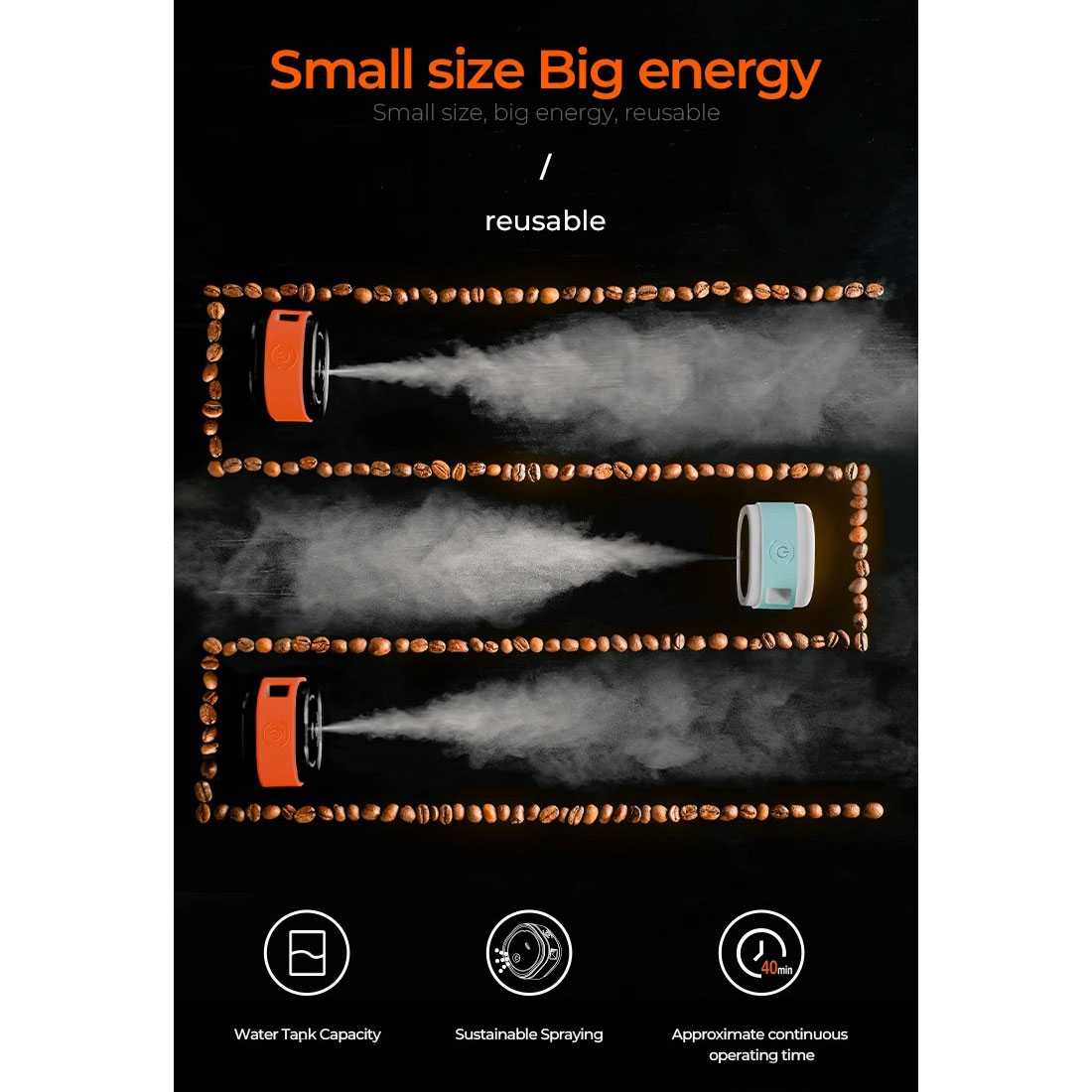 One Two Cups Spray Biji Kopi Elektrik Coffee Bean Atomizer RDT 150mAh ...